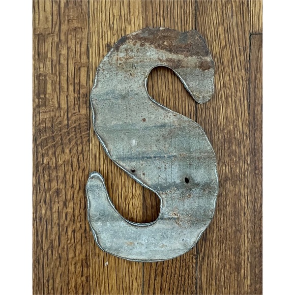 Vintage | Art | Vintage Wavy Metal Letter S | Poshmark